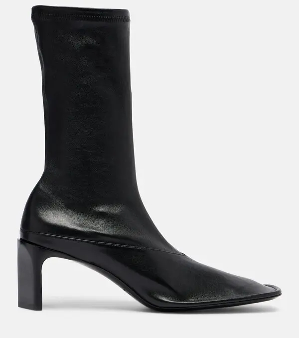 JIL SANDER Trunk Leather Mid-calf Boots