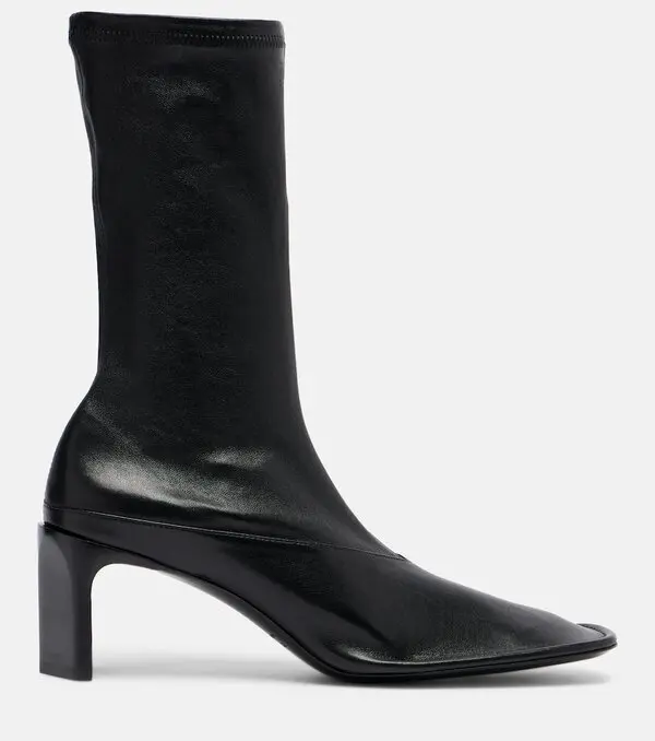 JIL SANDER Leather Mid-calf Boots