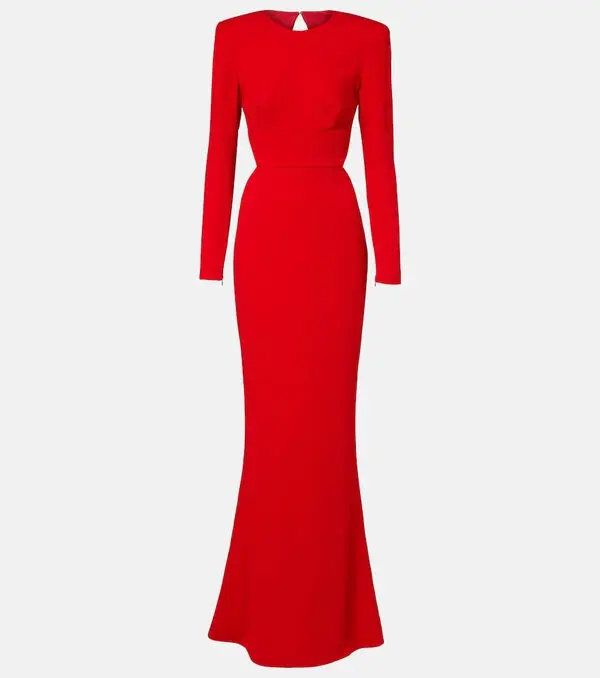 Stella McCartney Lipstick Crêpe Gown - Red