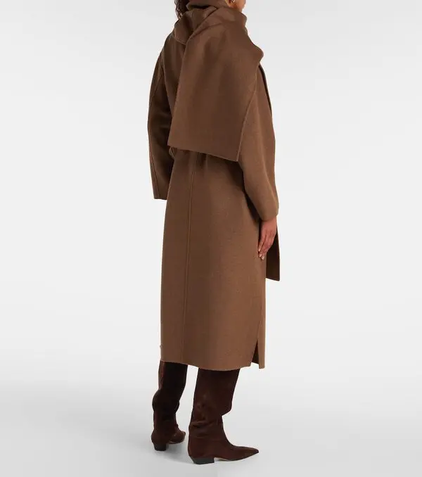 Max Mara Curoe Virgin Wool Wrap Coat