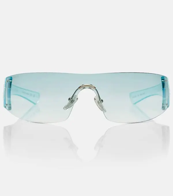 Gucci Leonie Interlocking G Mask Sunglasses - Blue
