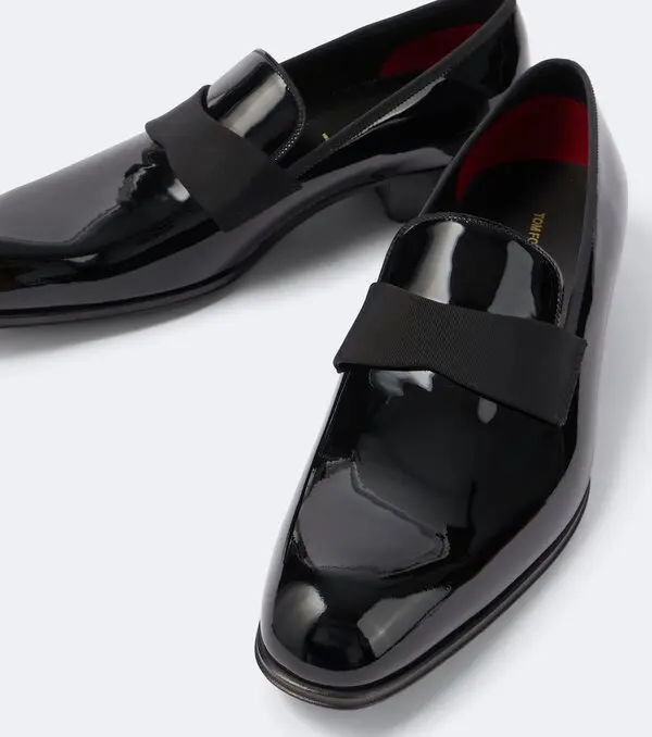 TOM FORD Patent Leather Loafers - Black