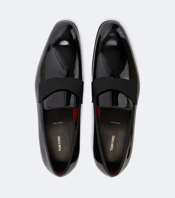 TOM FORD Patent Leather Loafers - Black