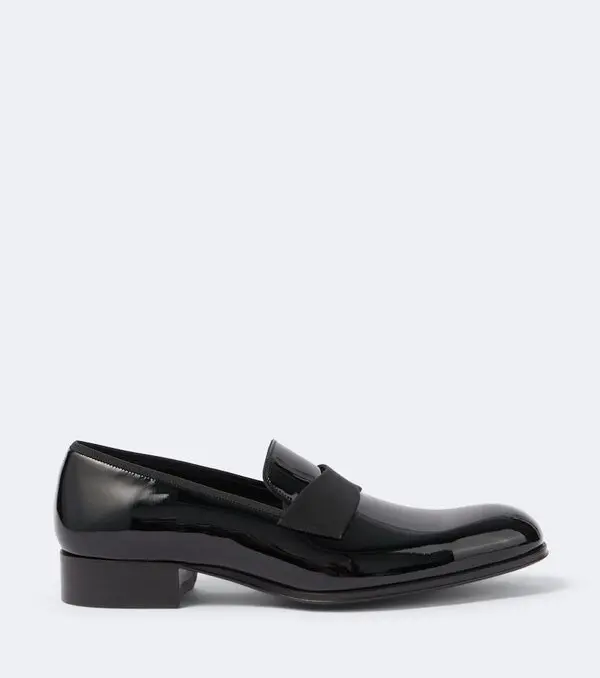 TOM FORD Patent Leather Loafers - Black