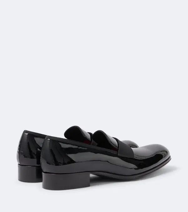 TOM FORD Patent Leather Loafers - Black