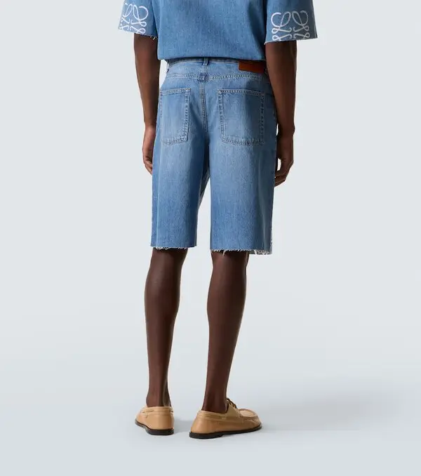 Loewe Anagram Denim Shorts