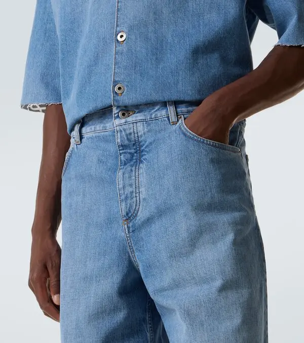 Loewe Anagram Denim Shorts