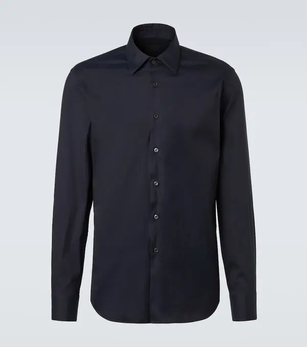 Prada Cotton-blend Shirt - Blue