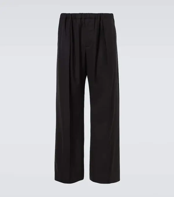 Plan C Wool Wide-leg Pants