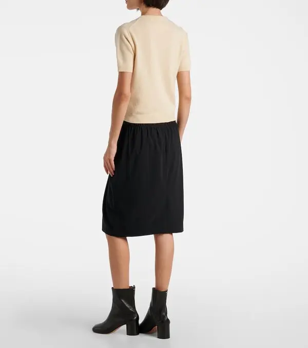 MAISON MARGIELA Four Stitches Virgin Wool Top - White