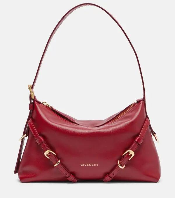 Givenchy Voyou Mini Leather Shoulder Bag - Red