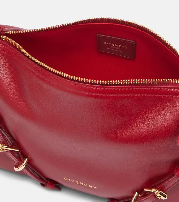 Givenchy Voyou Mini Leather Shoulder Bag - Red