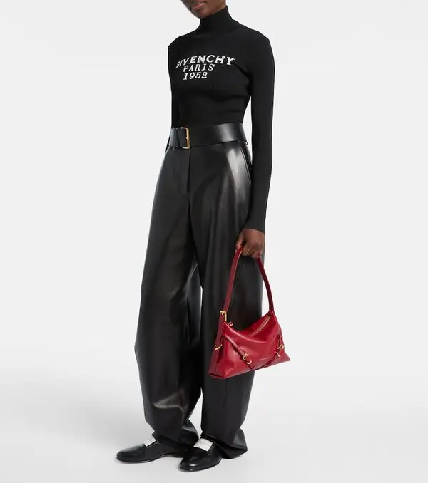 Givenchy Voyou Mini Leather Shoulder Bag - Red