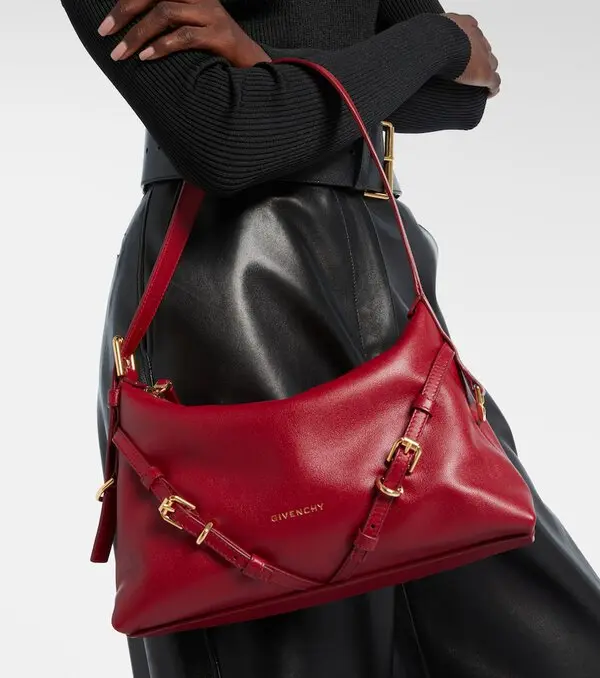 Givenchy Voyou Mini Leather Shoulder Bag - Red