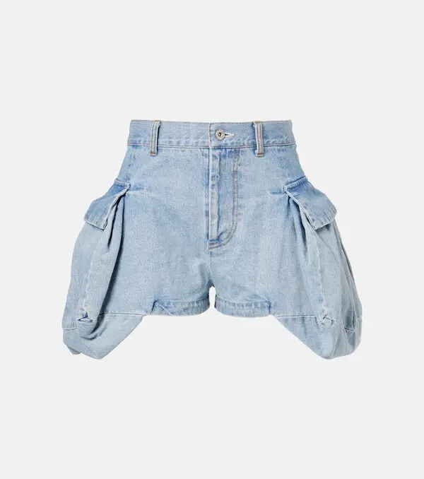 Sacai Cargo Denim Shorts