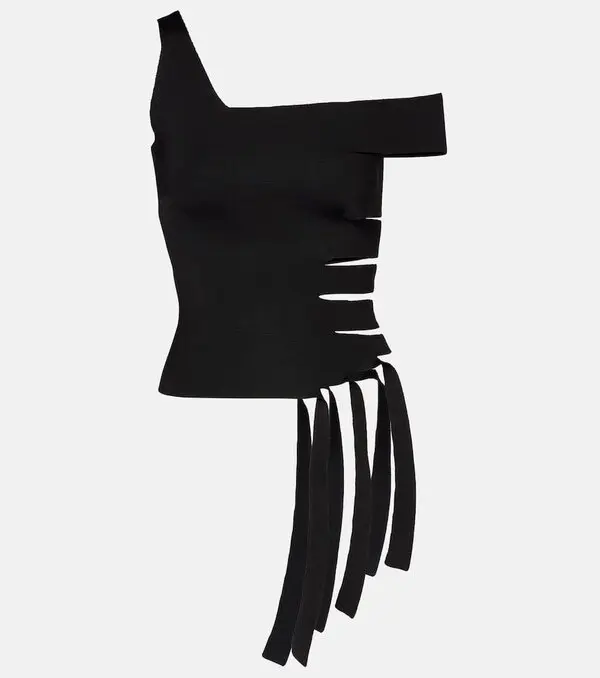 MUGLER Asymmetric Cut-out Top