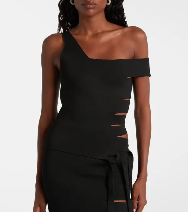 MUGLER Asymmetric Cut-out Top