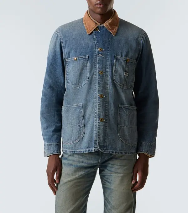 Ralph Lauren Stockton Corduroy-trimmed Denim Jacket