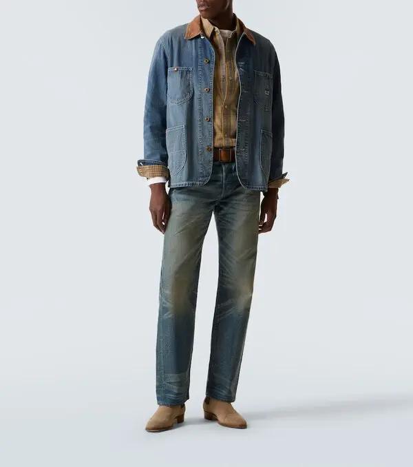 Ralph Lauren Stockton Corduroy-trimmed Denim Jacket