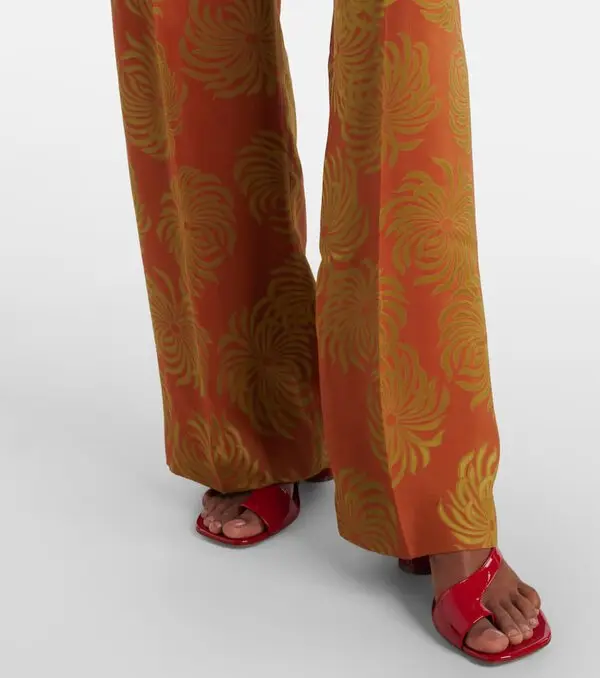 Dries Van Noten Printed Wide-leg Pants