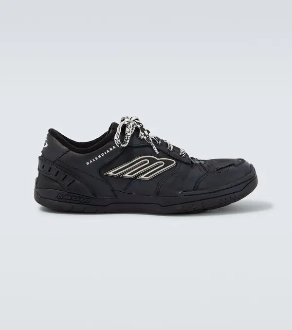 Balenciaga Hamptons Leather Sneakers