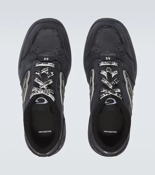 Balenciaga Hamptons Leather Sneakers