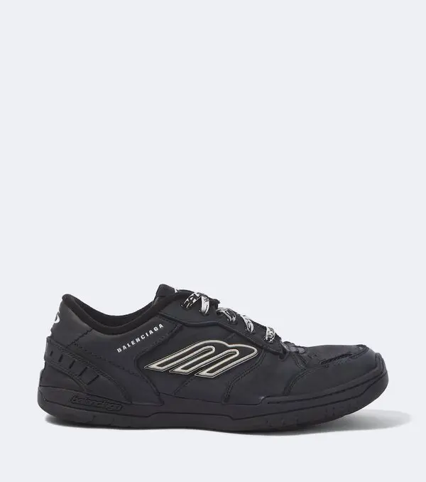 Balenciaga Hamptons Leather Sneakers