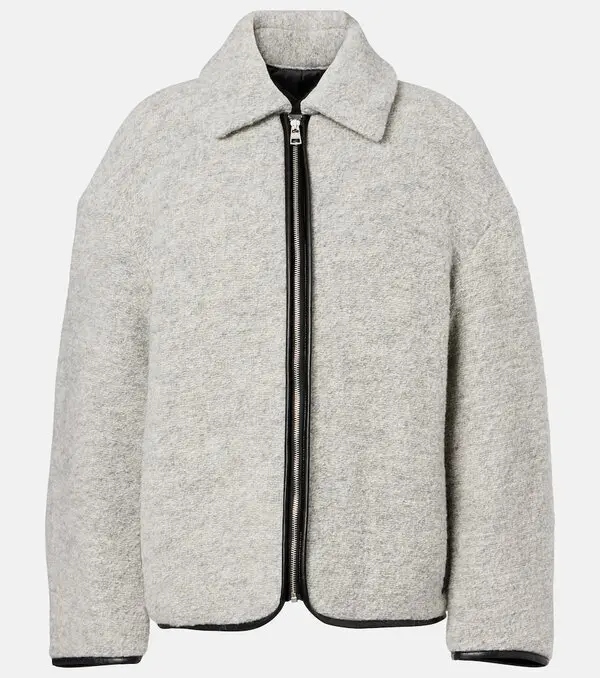 JW Anderson Wool And Cotton-blend Jacket - Grey