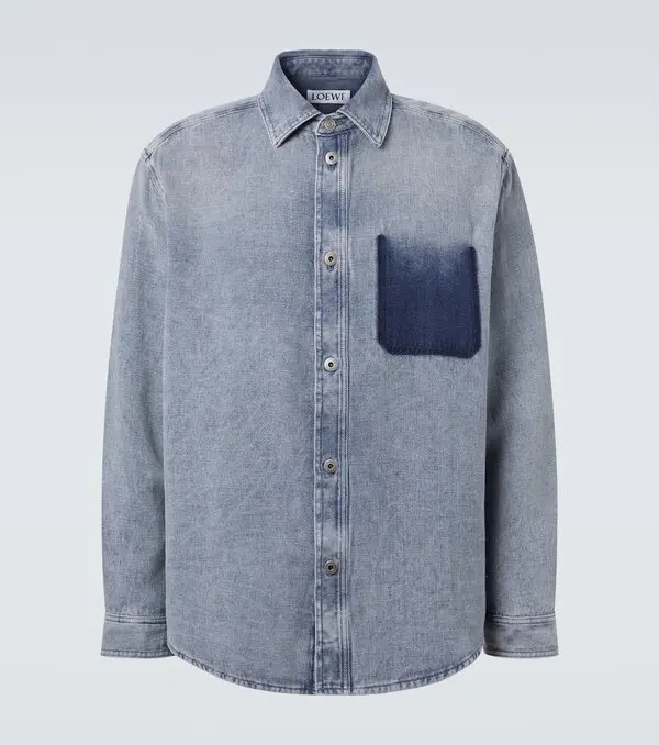 Loewe Cotton And Linen Canvas Shirt