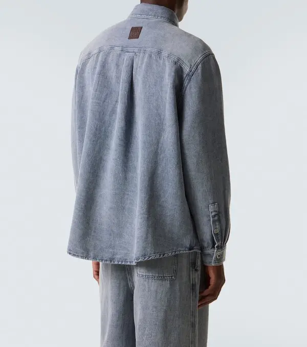 Loewe Cotton And Linen Canvas Shirt