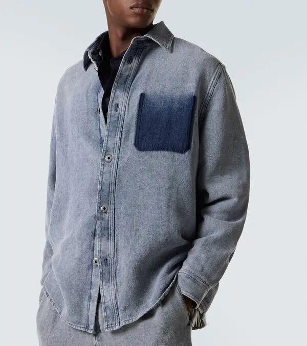 Loewe Cotton And Linen Canvas Shirt