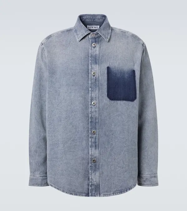 Loewe Cotton And Linen Canvas Shirt