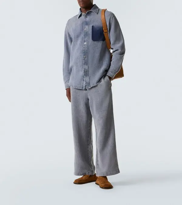 Loewe Cotton And Linen Canvas Shirt
