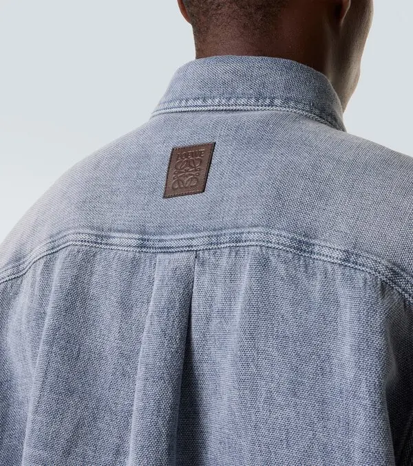 Loewe Cotton And Linen Canvas Shirt