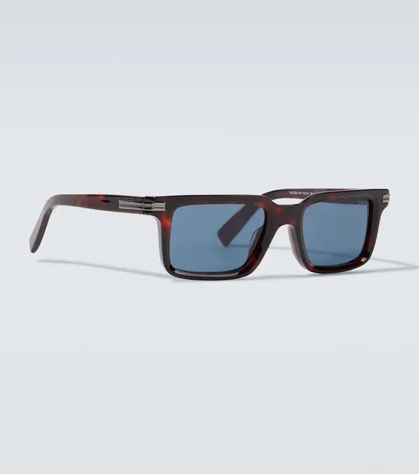 Zegna Rectangular Sunglasses - Brown