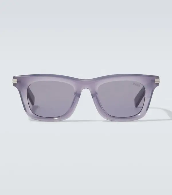 Zegna Rectangular Sunglasses - Grey