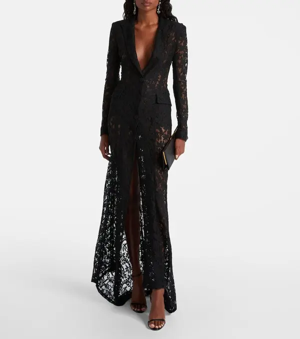 Blumarine Lace Maxi Dress