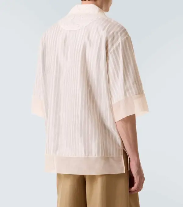 Simone Rocha Patchwork Lace Bowling Shirt