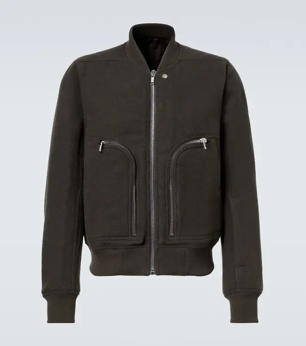 Rick Owens Virgin Wool Bomber Jacket