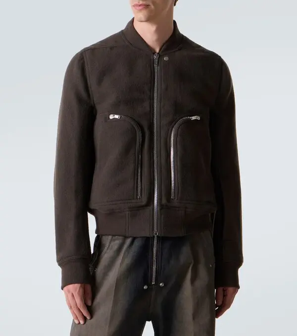 Rick Owens Virgin Wool Bomber Jacket
