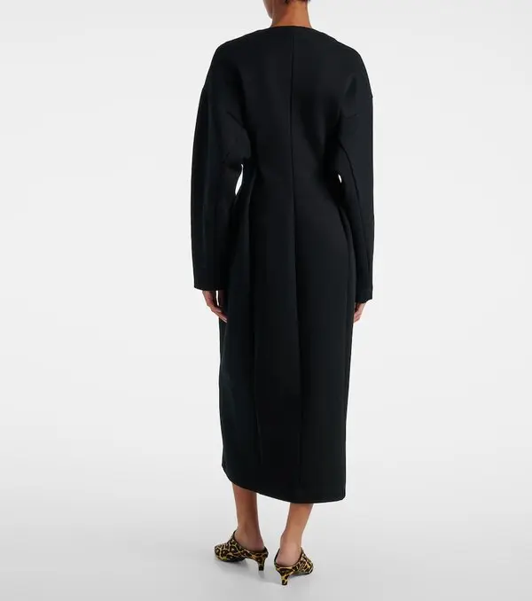 Plan C V-neck Midi Dress