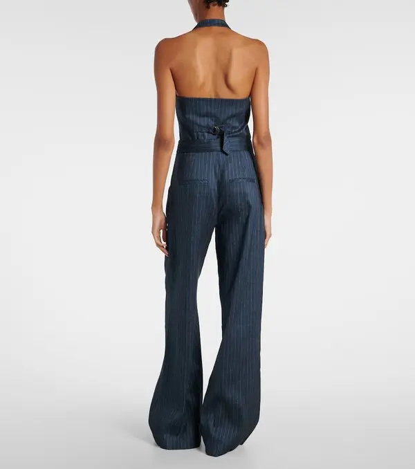 Veronica Beard Rimini Linen-blend Wide-leg Pants