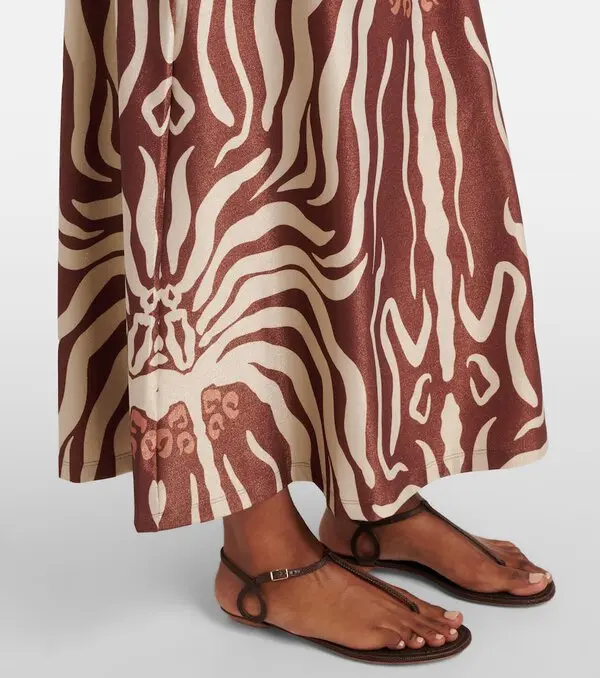 Johanna Ortiz Keel Gathered Maxi Skirt - Multicoloured