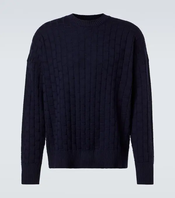 Plan C Ribbed-knit Merino Wool Sweater