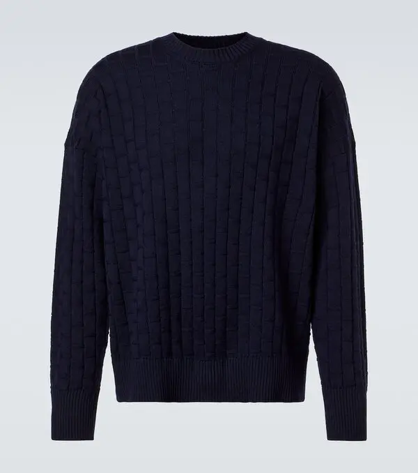 Plan C Ribbed-knit Wool Sweater