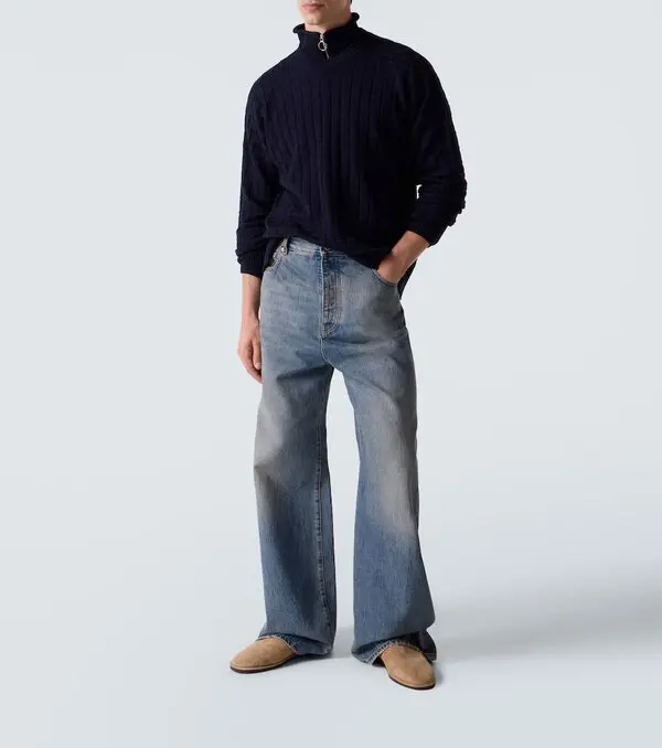 Plan C Ribbed-knit Wool Sweater