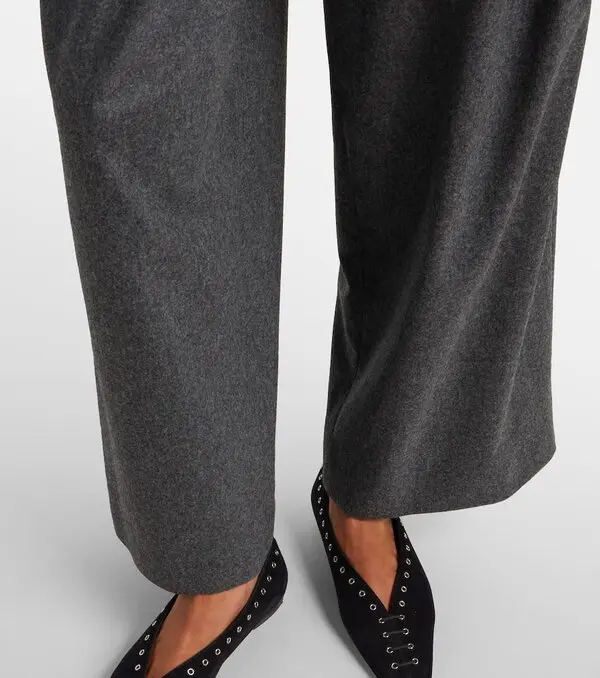 Max Mara High-rise Straight Wool Pants