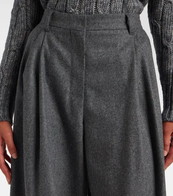Max Mara High-rise Straight Wool Pants