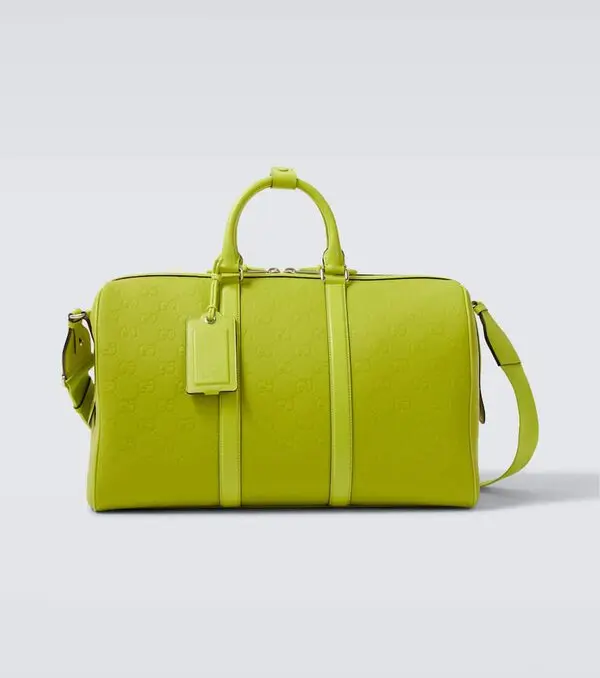 Gucci Edge Gg Medium Duffle Bag - Green