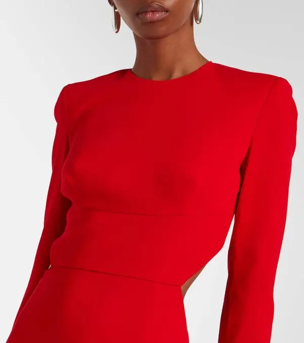 Stella McCartney Lipstick Crepe Gown